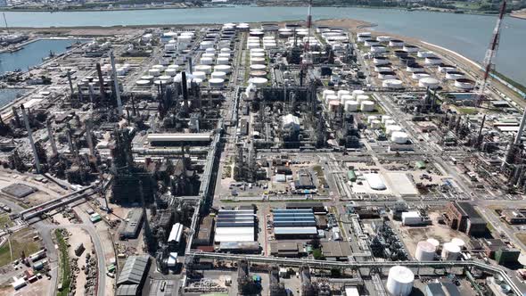 Petroleum Refinery Site Antwerpen, Stock Footage | VideoHive