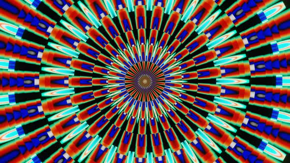 Pattern abstract sun with multi-colored divergent rays 02, Motion Graphics