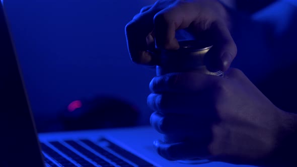 Relaxed Young Gamer Is Resting in Chair and Drinking Beer While ...