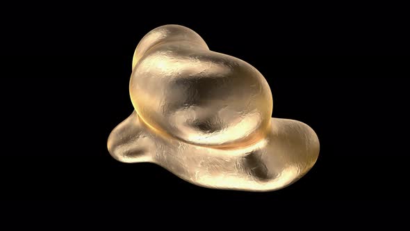 Liquid gold nugget., Motion Graphics | VideoHive