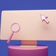 Magnifier and cursor moving on screen animation., Motion Graphics ...