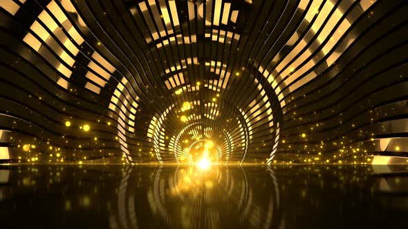 Gold Arc Particle 03, Motion Graphics | VideoHive