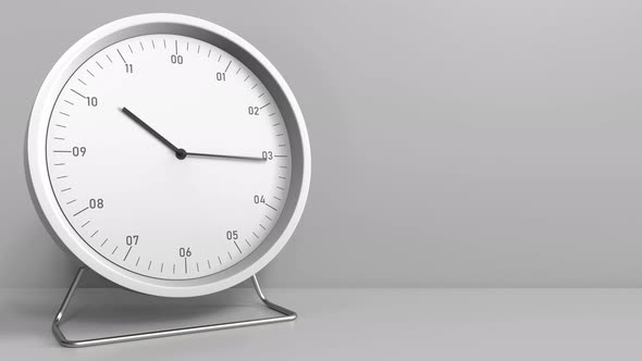 Clock Face with Revealing TIME FOR FUTURE Text, Motion Graphics | VideoHive