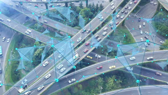 Smart traffic big Data concept, Stock Footage | VideoHive