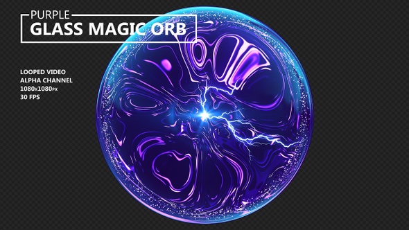 Purple Glass Magic Orb, Motion Graphics | VideoHive