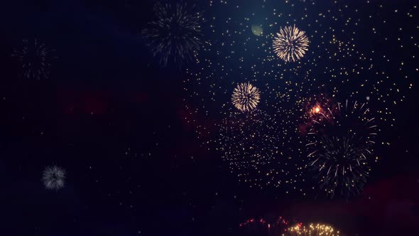 Multi Color Multiple Shape Fireworks Explosion Display Sky Night ...