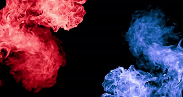 Red And Blue Flame, Motion Graphics | VideoHive