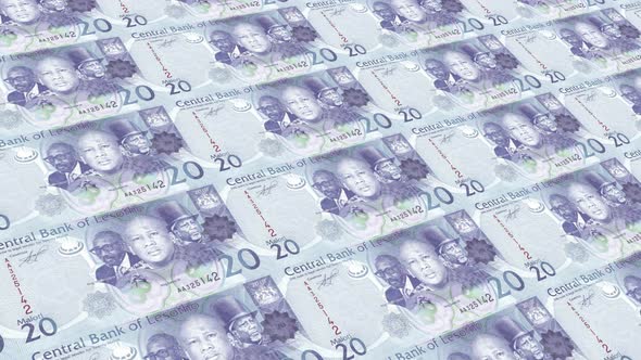 Lesotho Money / 20 Lesotho Loti 4K, Motion Graphics | VideoHive