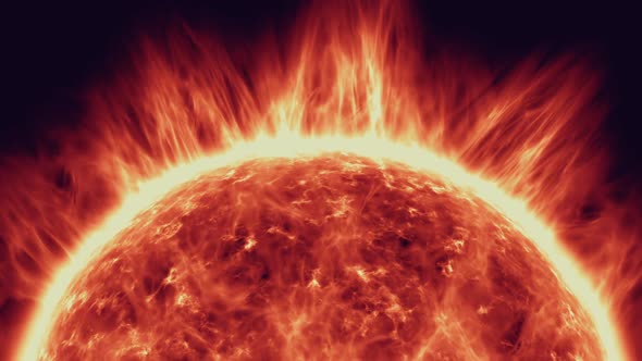 Epic Sun Surface Flare Prominence Solar System, Motion Graphics | VideoHive