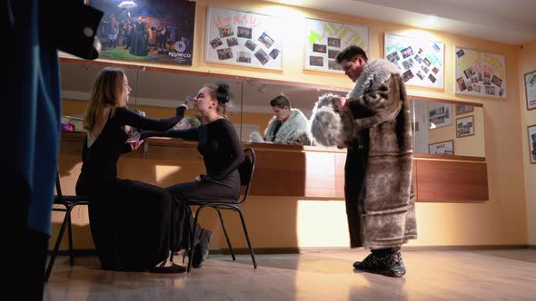 Theater Actors in Dressing Room Before the Show, Stock Footage | VideoHive