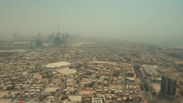 Dubai city in the 90s aerial view, Stock Footage | VideoHive
