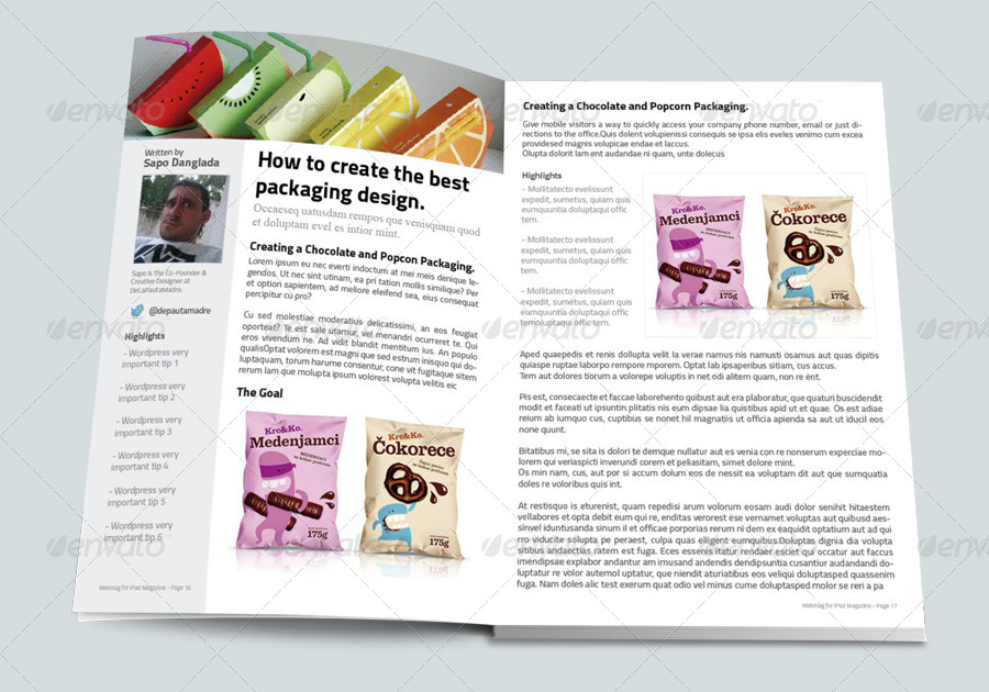 BlogMag Print Magazine that Looks Like a Blog , Print Templates ...