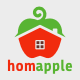 Homapple Logo by descarteshouston | GraphicRiver