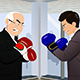 Business Concept of Two Businessmen Fighting, Vectors | GraphicRiver