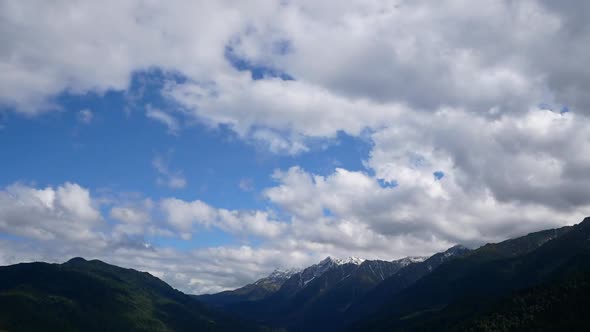 Clouds Over The Mountains, Stock Footage | VideoHive