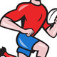 Rugby Player Running Ball Cartoon by patrimonio | GraphicRiver