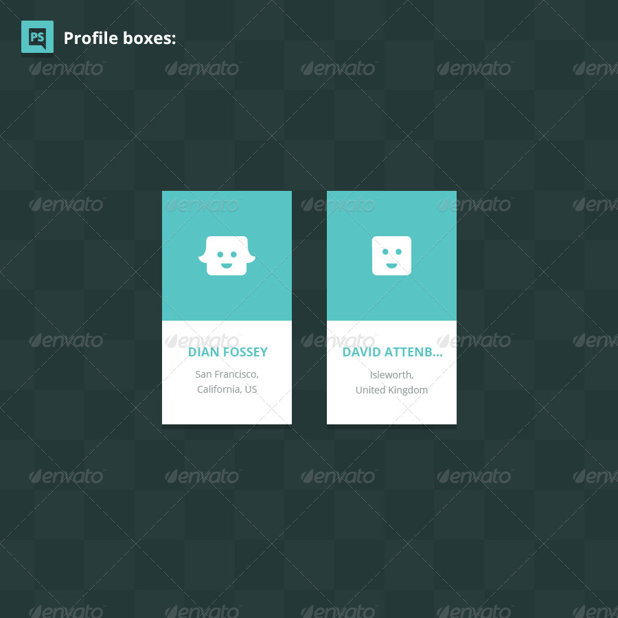 "Square" PSD vector UI web set, Web Elements | GraphicRiver