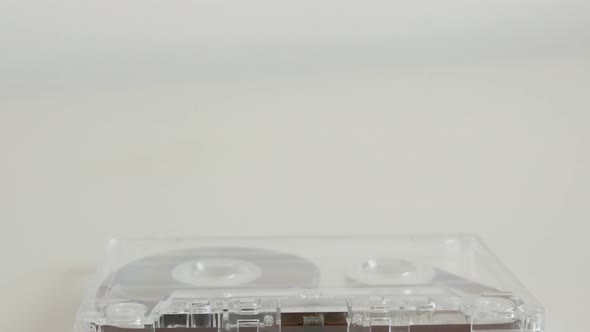 Retro compact audio cassette parts and detailed structure 4K 2160p ...