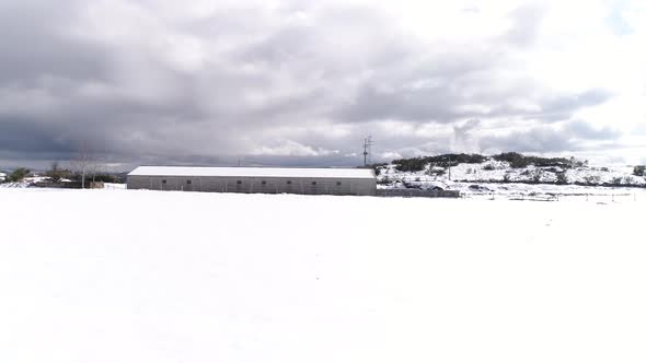 Warehouse on Snowy Mountain, Stock Footage | VideoHive