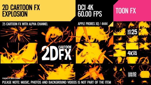 2D Cartoon FX (Explosion Set 5), Motion Graphics | VideoHive