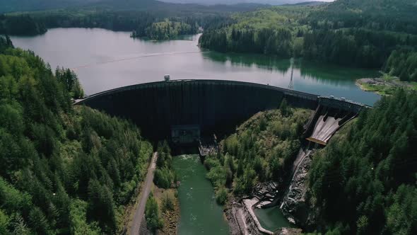 Aerial View Over Alder Dam, Stock Footage | VideoHive