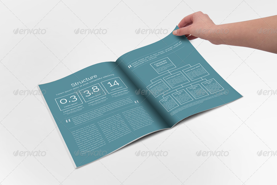 Minimalistic Sharp Annual Report Brochure, Print Templates | GraphicRiver