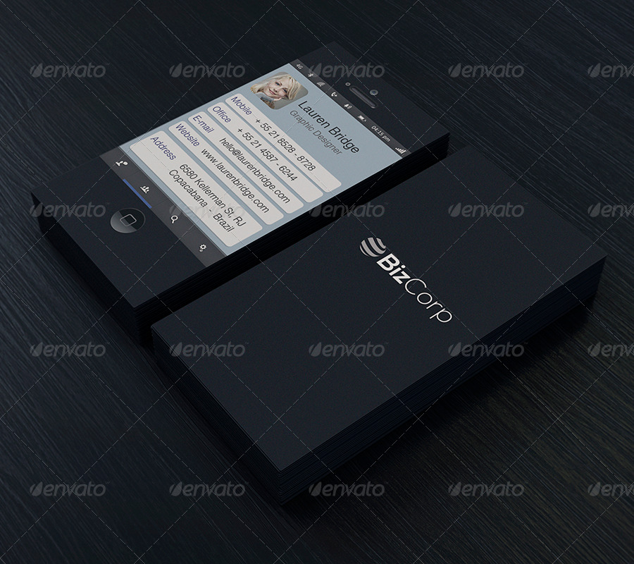 Iphone Business Card Vol. 01, Print Templates | GraphicRiver