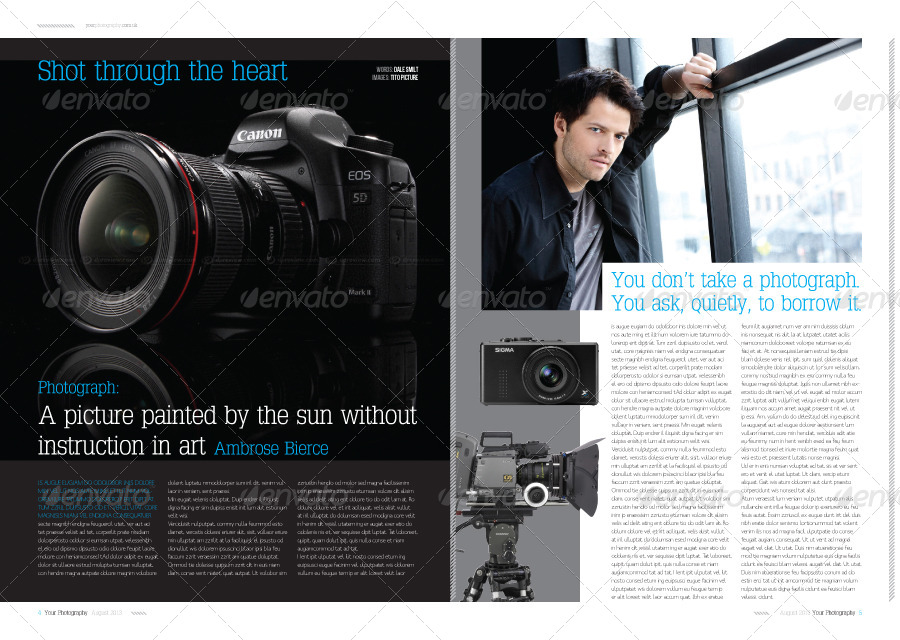 Your Photography 16 Page Magazine Template, Print Templates | GraphicRiver
