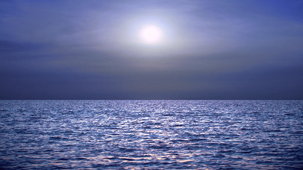 Sea Under Moonlight, Stock Footage | VideoHive