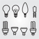 Light Bulbs Icon Set, Vectors | GraphicRiver
