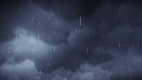Camera Flying Through Stylized Storm Clouds, Motion Graphics | VideoHive