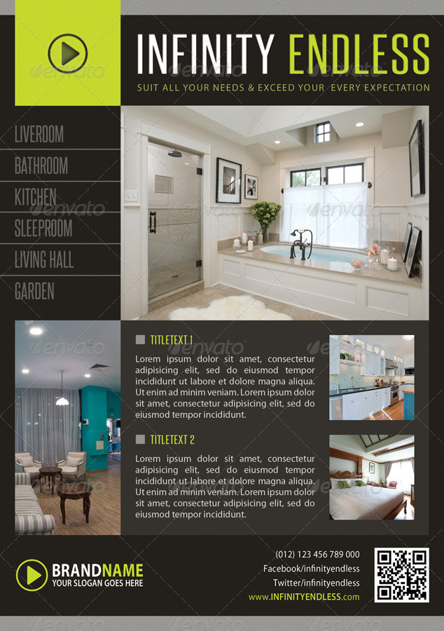 3 in 1 Interior Product Flyer Bundle 01, Print Templates | GraphicRiver