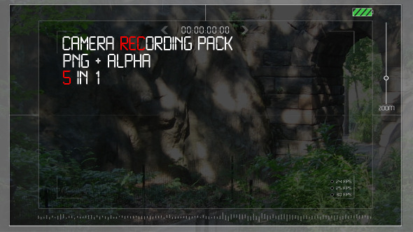 Camera Recording Screen Pack (5 in 1), Motion Graphics | VideoHive