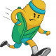 Healthy Corn Running, Vectors | GraphicRiver