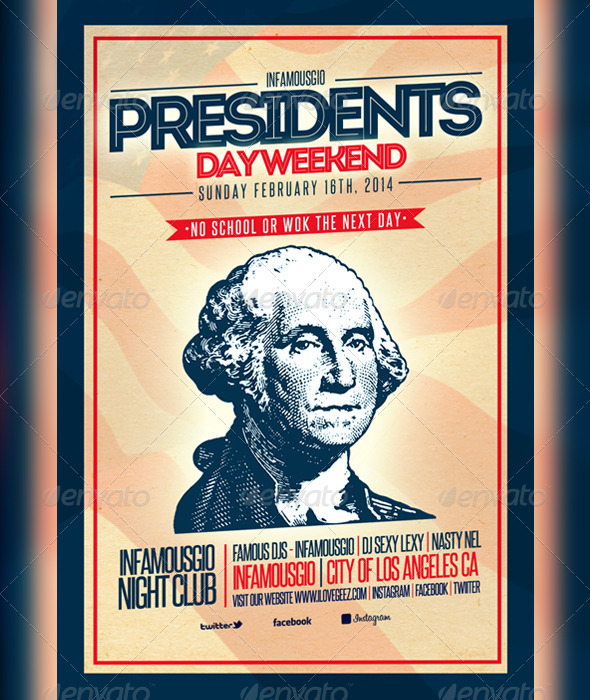 Presidents Day 5 by infamousgio | GraphicRiver