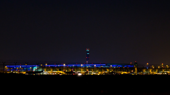 Airport Night Time, Stock Footage | VideoHive