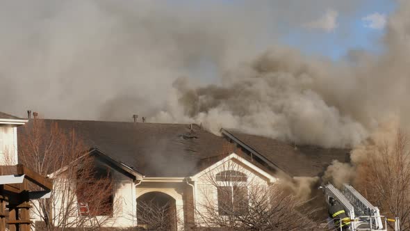 Condo Fire Smoke and Flames, Stock Footage | VideoHive