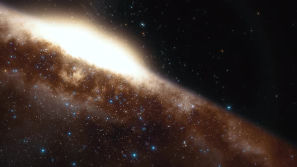 Starship Flies at the Speed of Ligh Near the Center of the Milky Way ...