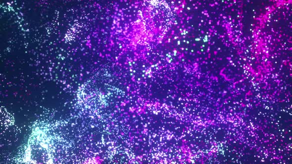 Purple Glow Fluid Particles, Motion Graphics | VideoHive