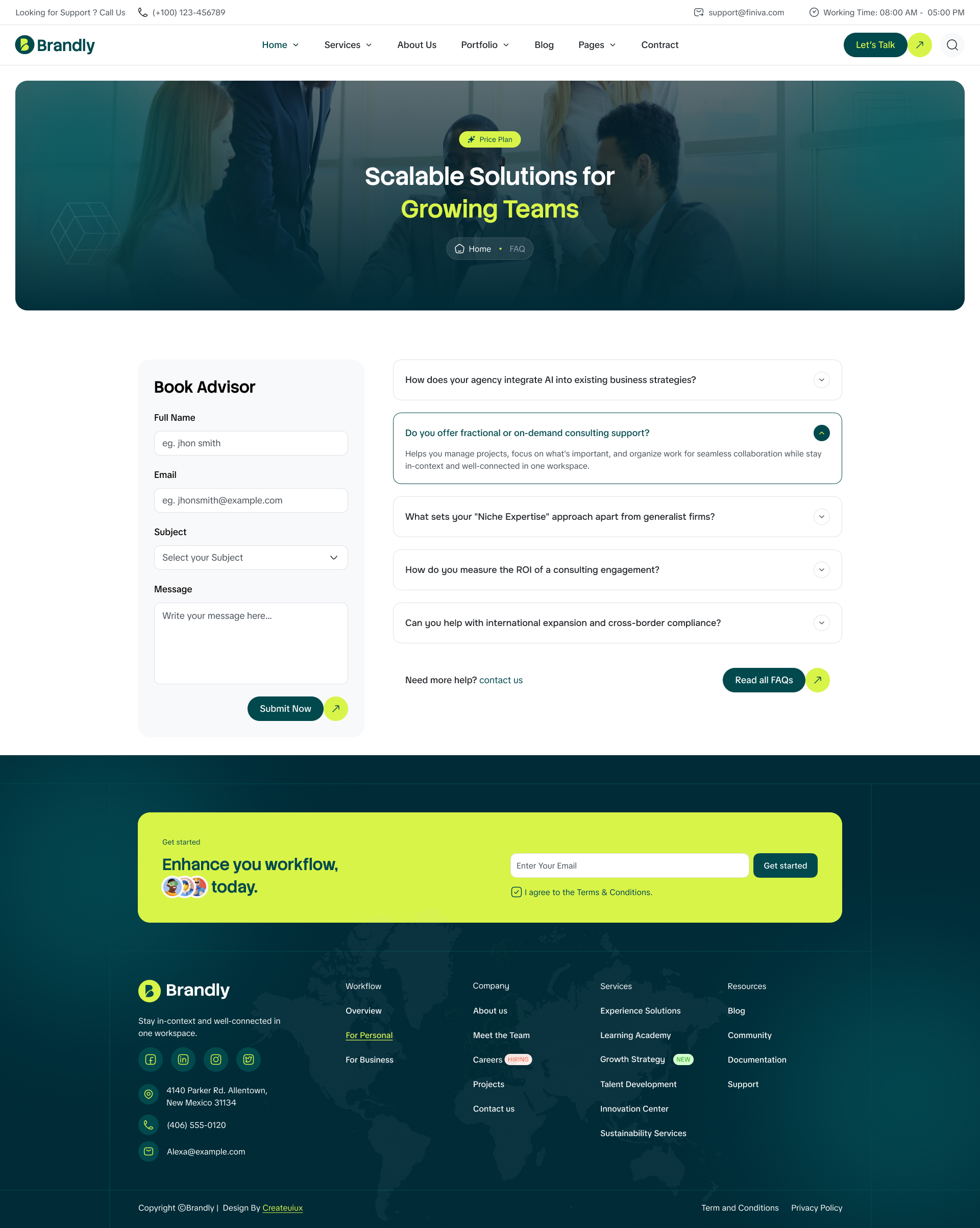 Brandly - Corporate Business Figma UI Template by createuiux | ThemeForest