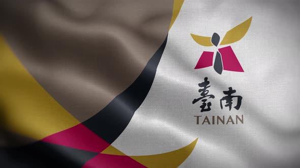 Tainan City Taiwan Flag Loop Background 4K, Motion Graphics | VideoHive