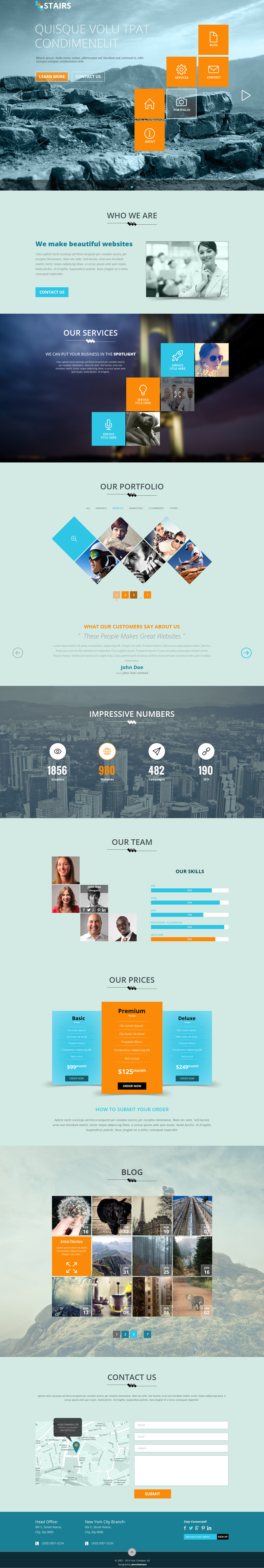 Stairs - OnePage Portfolio Template by DeltaTemplates | ThemeForest