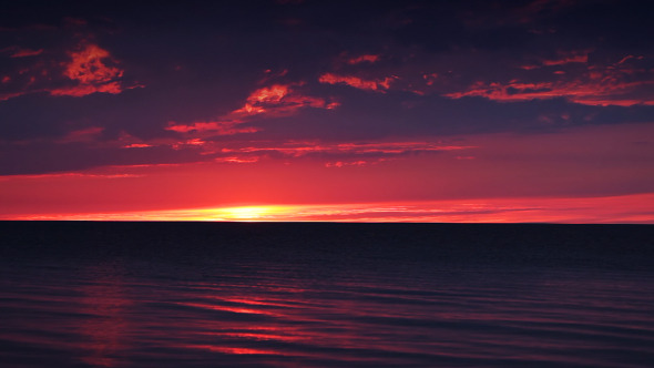 Calm Sea Sunset, Stock Footage | VideoHive