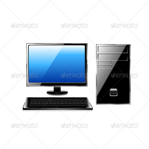 Computer PC, Vectors | GraphicRiver