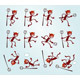 Various Pose of Devil, Vectors | GraphicRiver