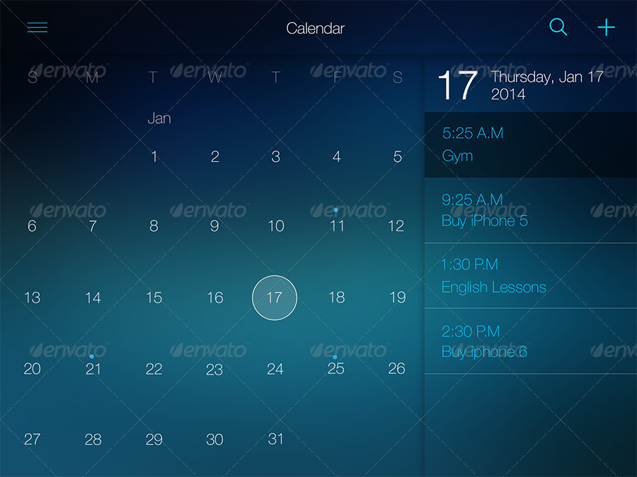 Flat Pad UI Set Vol. 2, Web Elements | GraphicRiver