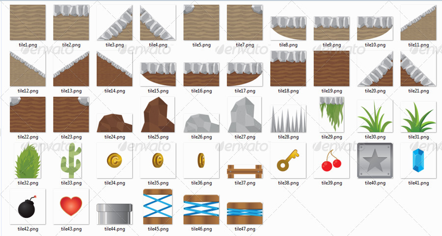 Platform Game Western, Game Assets | GraphicRiver