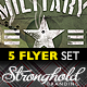 Vintage Military Flyer Template Bundle, Print Templates | GraphicRiver