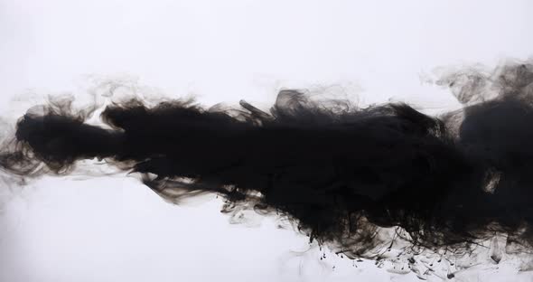 Floating Cloud Of Black Ink, Stock Footage | VideoHive