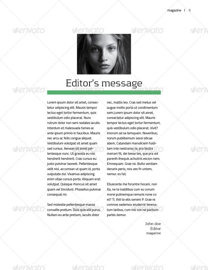 Simple Magazine template., Print Templates | GraphicRiver
